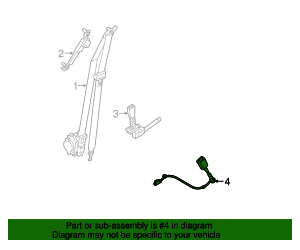 2015-2019 Hyundai Sonata Seat Belt Receptacle 88840-C2000-TRY ...