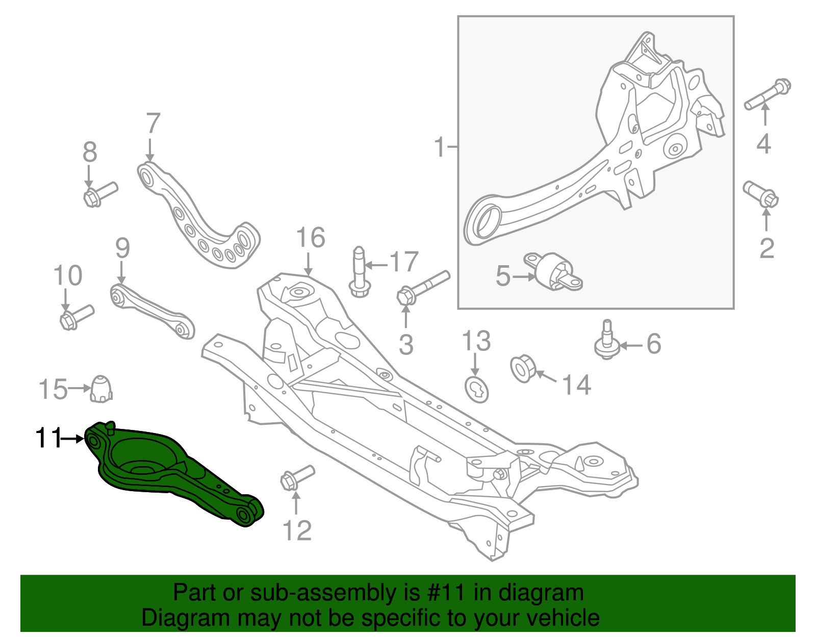 BV6Z-5500-C - Lower Control Arm 2012-2018 Ford Focus | Big 3 Auto Parts