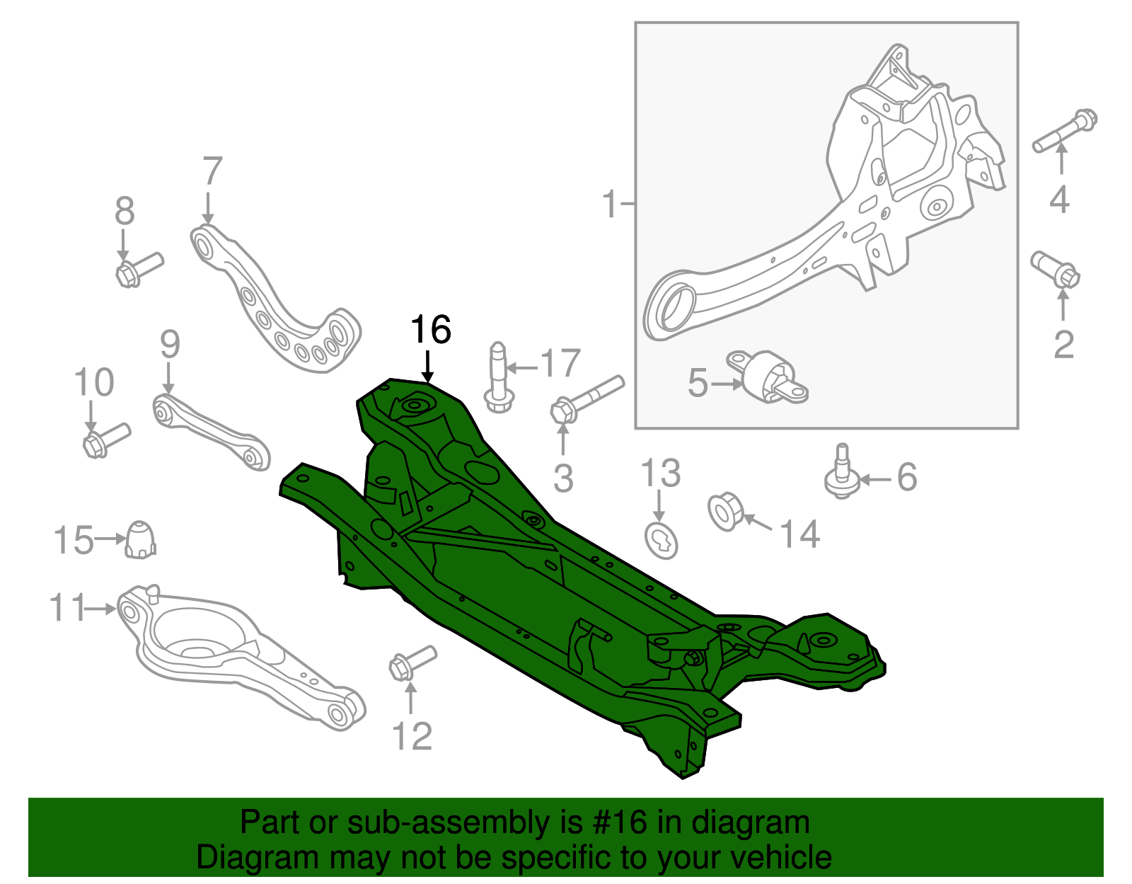 F1FZ-5035-D - Cross-Member 2012-2018 Ford | Big 3 Auto Parts