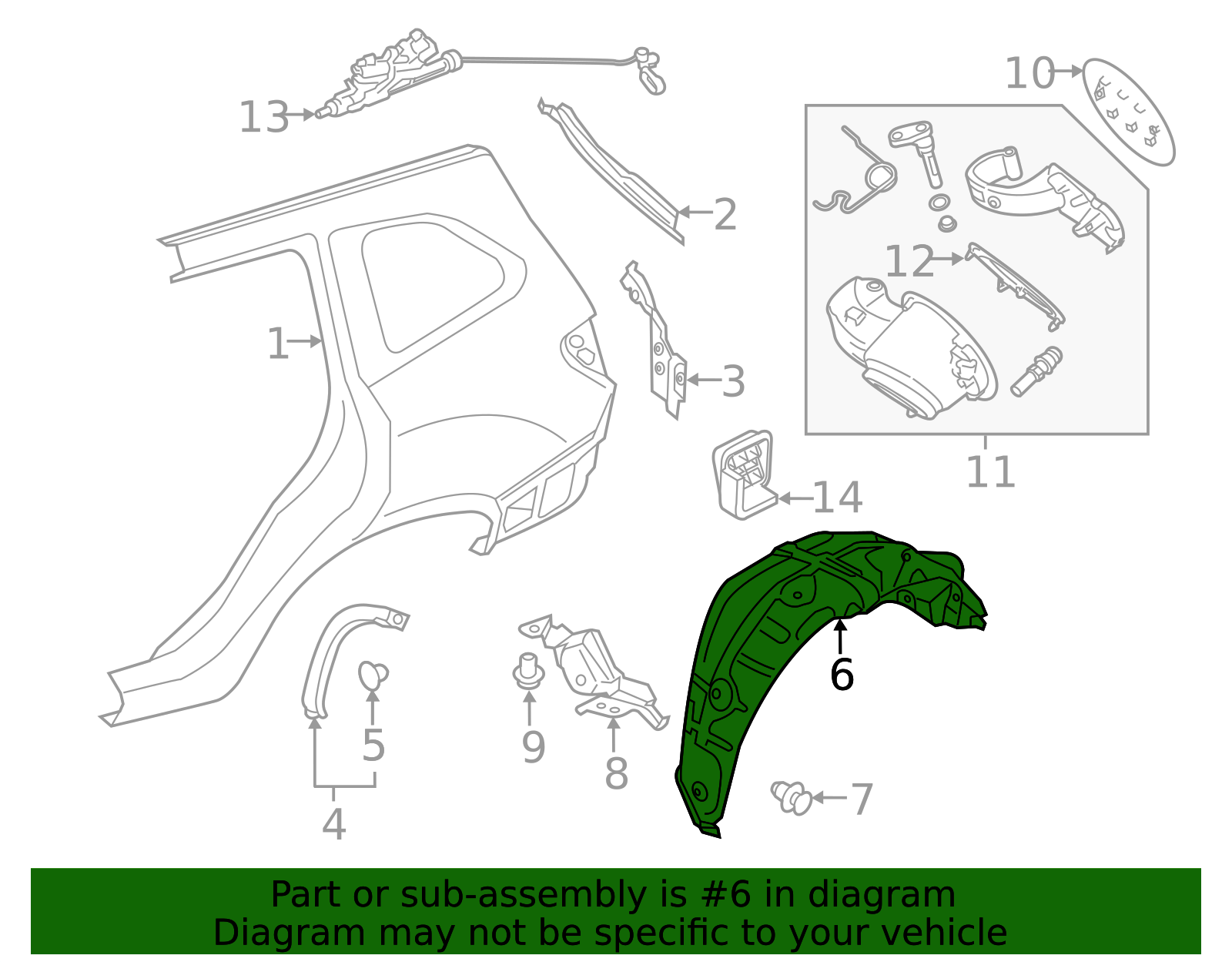2019-2024 Subaru Forester Splash Shield 59122SJ011 | Retail Performance ...