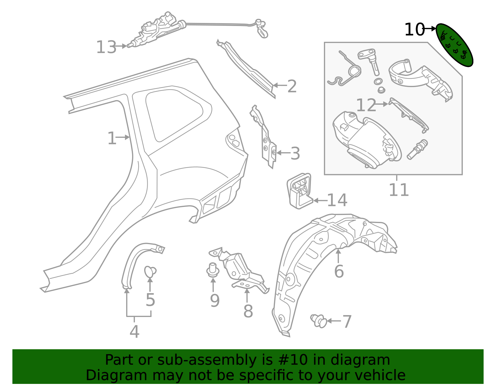 2019-2024 Subaru Forester Fuel Door 57602SJ000 | Subaru Parts Store