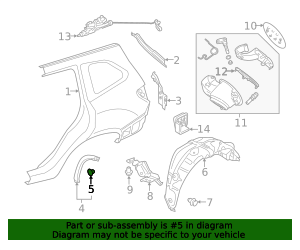 2009-2024 Subaru Weatherstrip Clip 909120049 | Subaru Parts Store