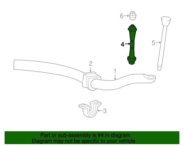 2003-2010 Ford Stabilizer Link 6l2z5k483aa | TascaParts.com