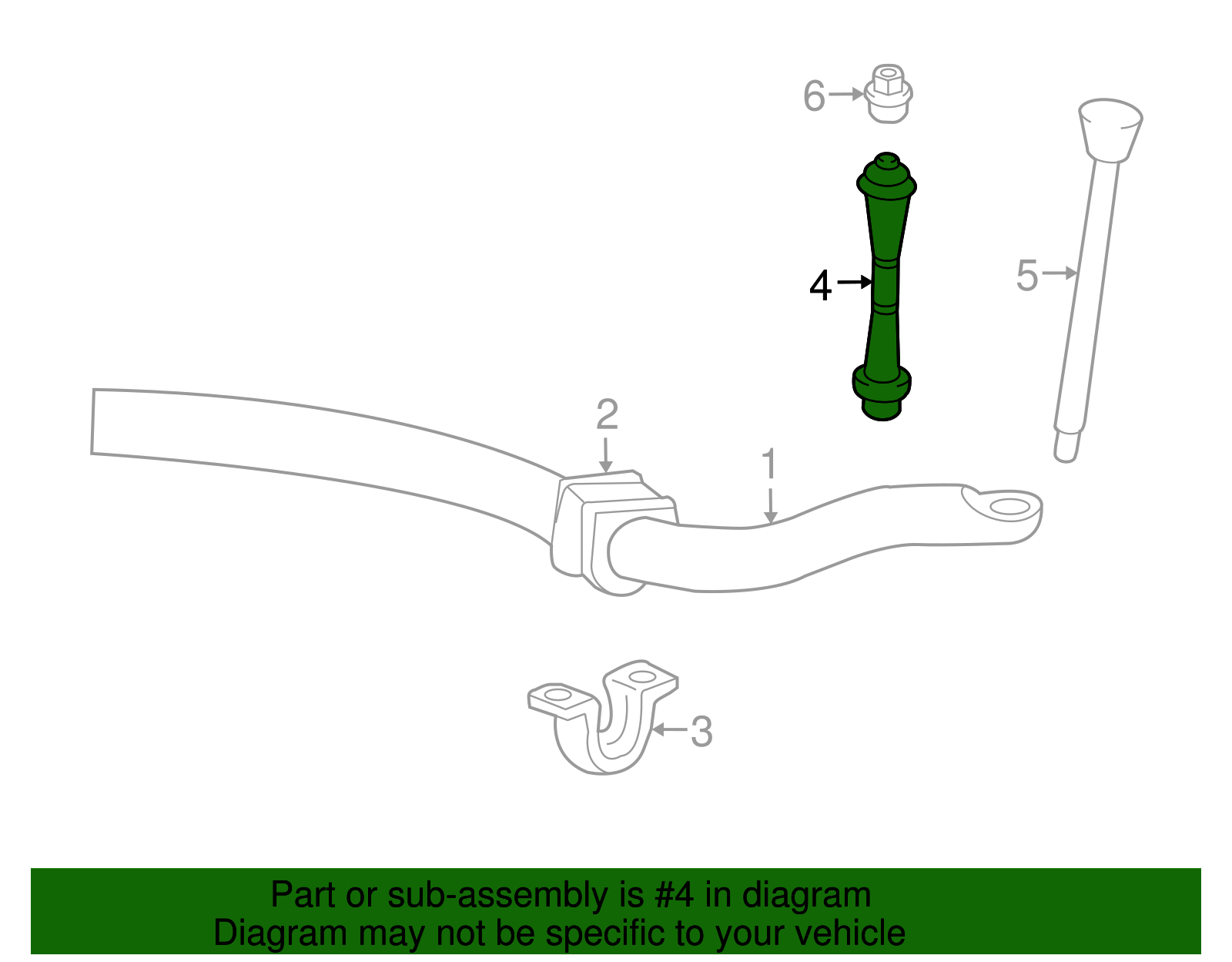 2003-2005 Ford Motorcraft™ Stabilizer Link MEF-190 | OEM Parts Online