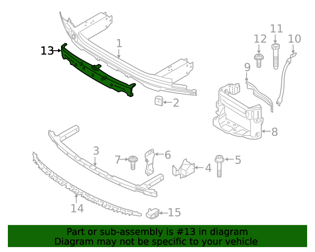 Genuine BMW 51-11-8-081-770 | Upper Absorber | FREE Shipping on Most ...