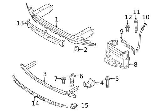 Bumper & Components - Front for 2022 BMW M5 | Genuine BMW MINI Parts