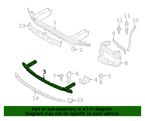 Genuine BMW 51-11-8-080-577 | Lower Impact Bar | FREE Shipping on Most ...