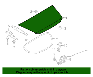 N2Y0-52-61XB - Trunk Lid 2016-2024 Mazda MX-5 Miata | AutoNation Parts