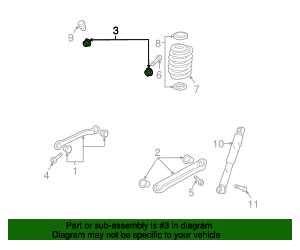 2000-2020 GM Rear Suspension Lateral Link 22902203 GM | GMPartsDirect.com