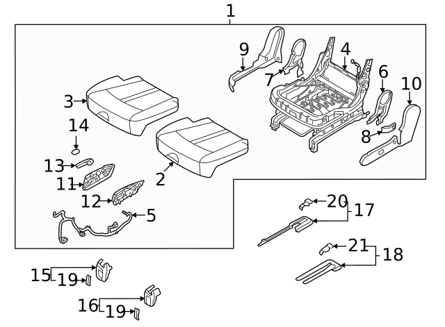 2021-2024 Kia Sorento Track Cover 89666-R5000 | TascaParts.com