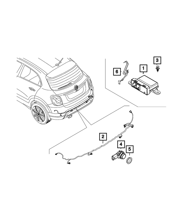 MOPAR GENUINE PARKING ASSIST MODULE - 68439610AA - 68439610AA | Mopar ...