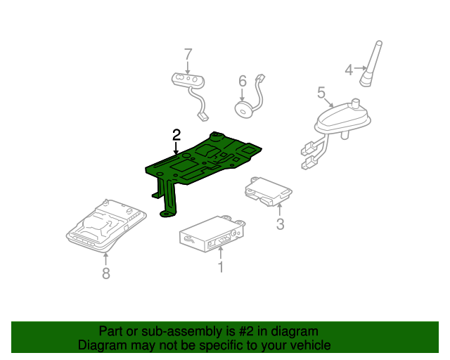 2008-2015 GM Communication Interface Module Bracket 25824994 ...