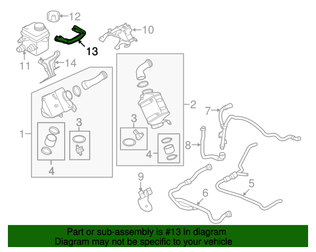 17137589597 - 2010-2014 BMW Upper Bracket (17-13-7-589-597) | BMW of ...
