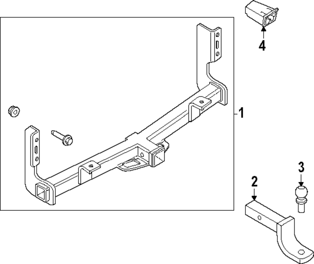RL3Z-19D520-A - Trailer Hitch 2024-2025 Ford F-150 | AwesomeParts.com