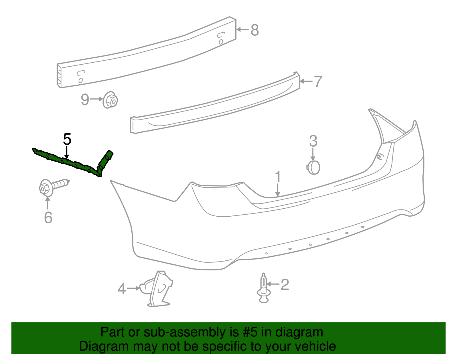 Genuine Toyota Side Retainer part# 52575-06090 for 2012-2014 Toyota ...