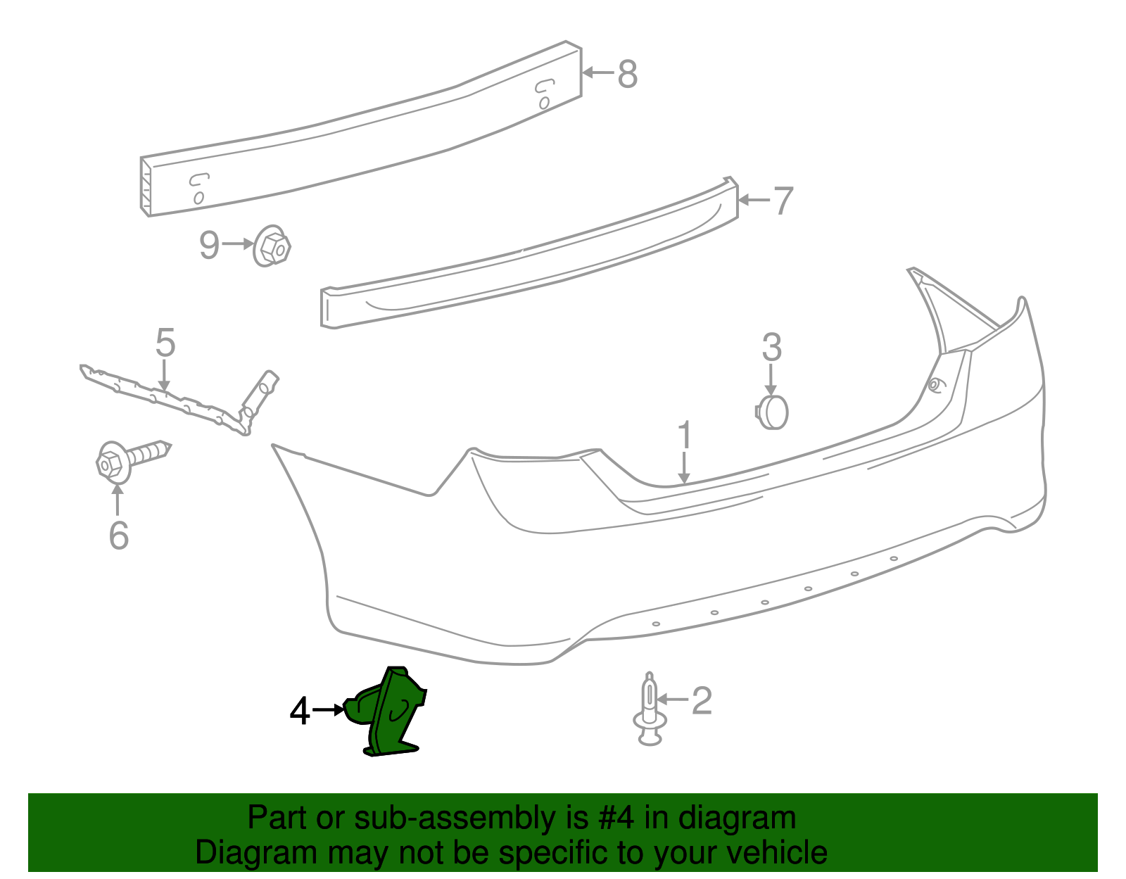 2012-2014 Toyota Camry Side Reinforced 61647-06060 | Toyota Parts Center