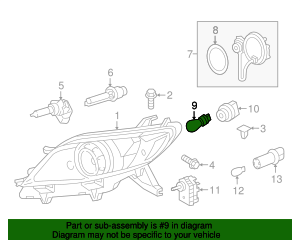 90981-15025 - Turn Signal Light Bulb - 2011-2021 Toyota | OEM Genuine Parts