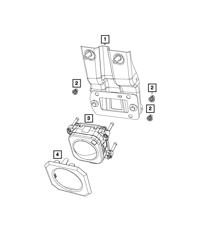 2016-2017 Chrysler 200 Adaptive Cruise Control Sensor 68266956AD ...