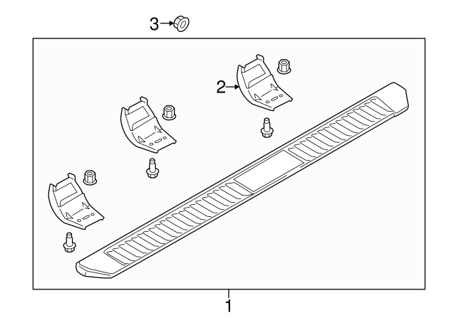 2015-2019 Ford F-150 Running Board - Driver's Side (LH) FL3Z-16451-BC ...