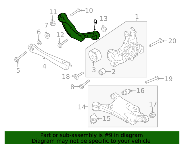 31360863 - Upper Control Arm - 2017-2021 Volvo | Volvo OEM Parts Direct