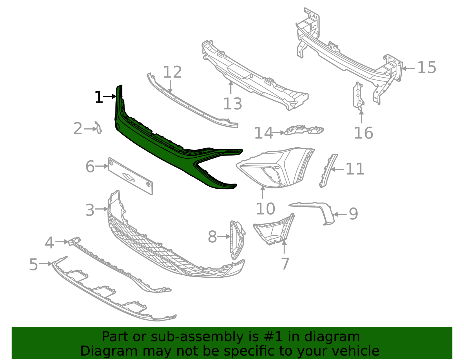 2022-2024 Volkswagen Taos Bumper Cover 2GJ-807-221-B-041 | OEM Parts Online