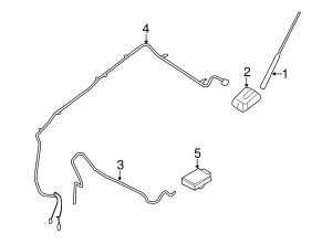 2011-2015 Ford Antenna Base DT4Z-18936-B | TascaParts.com