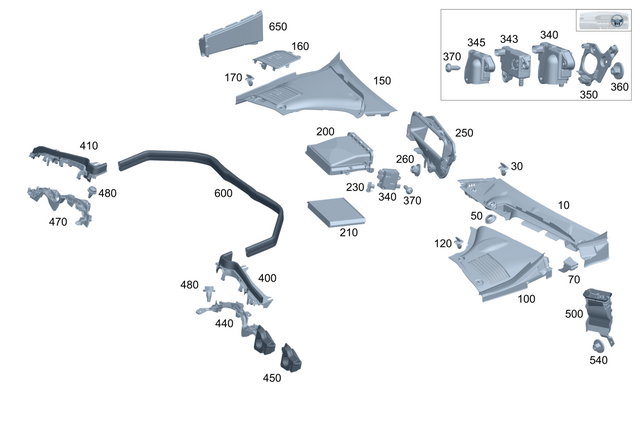 206-887-16-00 - Seal, Hood 1956-2025 Mercedes-Benz | Mercedes-Benz USA ...