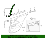 67673-02010 - Frame Molding - 2020-2022 Toyota Corolla | OEM Genuine ...