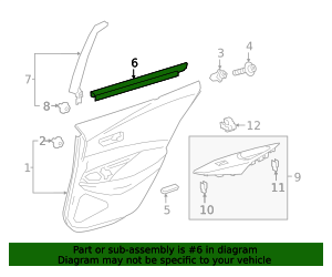 2020-2022 Toyota Corolla Belt Weather-Strip 68173-02380 | Toyota Parts ...