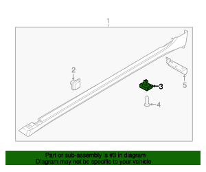 2011-2019 Hyundai Rocker Molding Lower Clip 87759-3S000 | OEM Parts Online