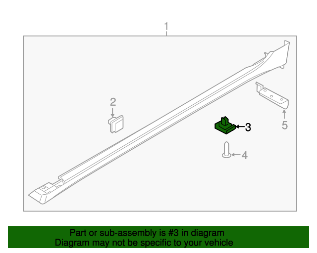 2011-2019 Hyundai Rocker Molding Lower Clip 87759-3S000 | OEM Parts Online