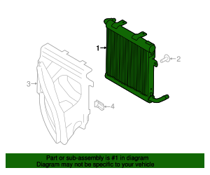 2017-2024 Jaguar F-Pace Radiator T4A37970 | Jaguar Annapolis Parts