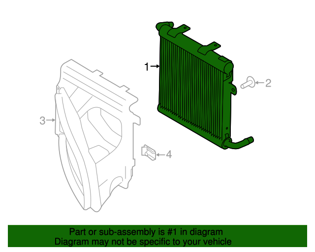 2018-2024 Jaguar F-Pace Auxiliary Radiator T4A50610 | OEM Parts Online
