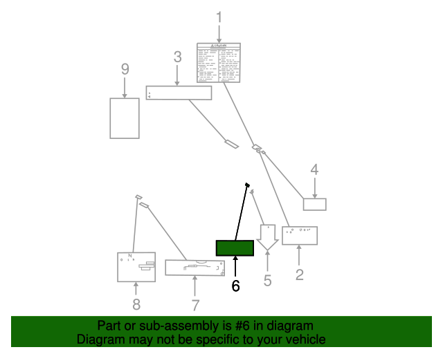 1997-2000 GM Altered Vehicle Certification Label 52368604 GM ...