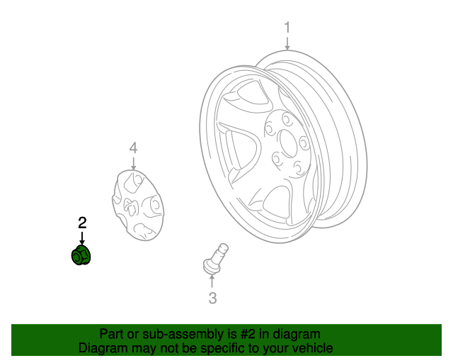 1994-2011 Mopar Wheel Lug Nut 6034727 | TascaParts.com