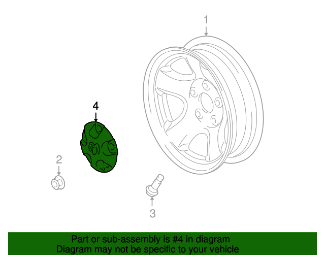 2003-2013 Mopar Center Cap XY18PAKAD | TascaParts.com