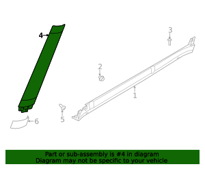 Genuine OEM Pillar Molding Part# LR157843 Fits 2020-2023 Land Rover: Up ...