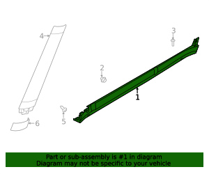 2020 Land Rover Rocker Molding LR131562 | OEM Parts Online