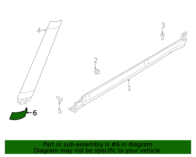 2020-2023 Land Rover Lower Pillar Trim LR174351 | OEM Parts Online