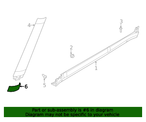 Genuine OEM Lower Pillar Trim Part# LR174352 Fits 2020-2023 Land Rover ...