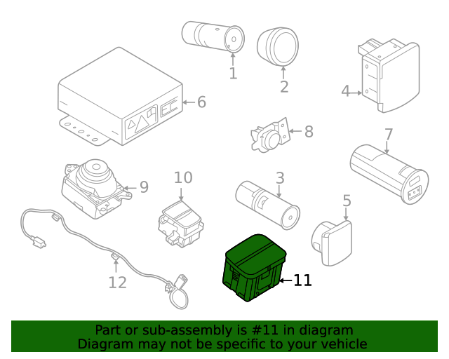 Genuine OEM Ford Part - Multi Switch LV4Z-11500-BA | Genuine OEM Ford ...