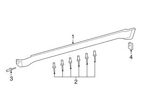 2014-2017 Jeep Grand Cherokee Rocker Molding - Driver's Side (LH ...
