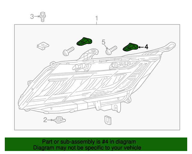33155-THR-A01 - Headlamp Assembly Clip 2018-2020 Honda Odyssey | Honda ...