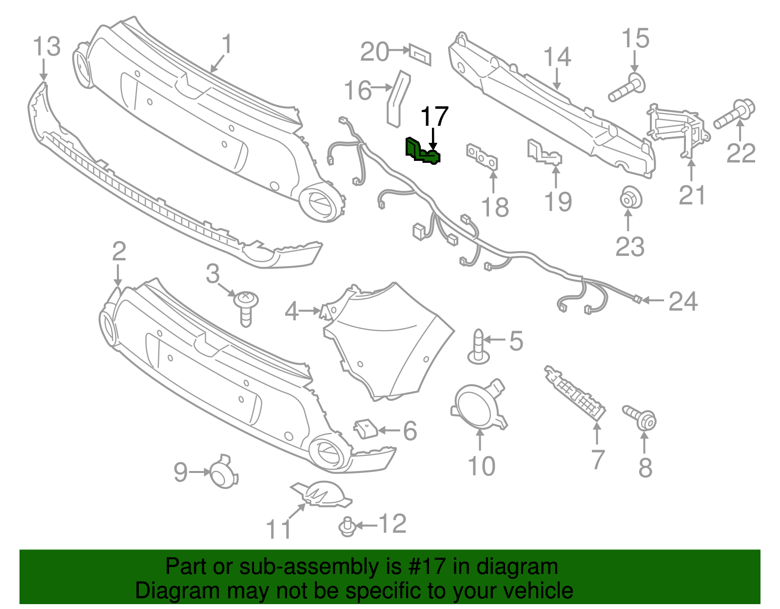 86635-B2010 - Impact Bar Lower Bracket 2014-2016 Kia Soul | Kia.Parts Store