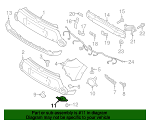 2014-2016 Kia Soul OEM NEW 2014-2016 Kia Soul Rear Bumper Cover ...