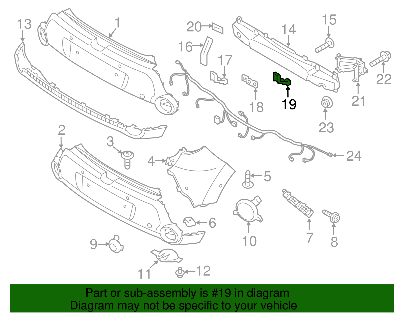 86636-B2010 - Impact Bar Side Bracket 2014-2016 Kia Soul | Kia.Parts Store