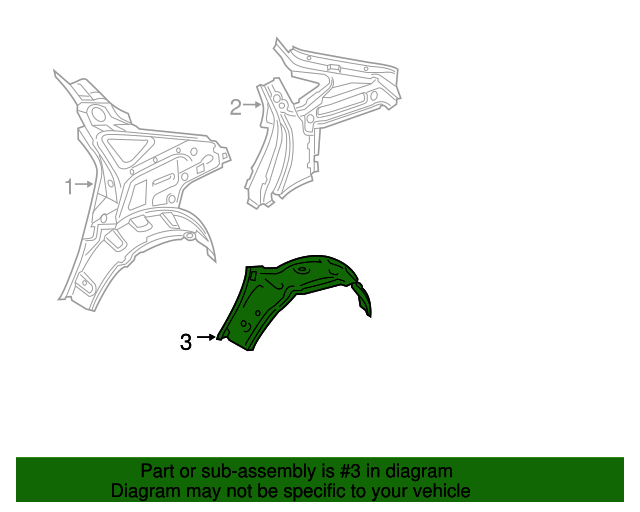 253-630-53-01 - Wheel Housing Side Panel 2016-2023 Mercedes-Benz ...