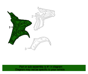 253-630-84-01 - Inner Quarter Panel 2017-2020 Mercedes-Benz | Mercedes ...