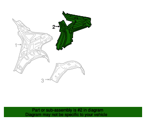 253-630-85-01 - Quarter Panel Reinforcement 2017-2023 Mercedes-Benz ...