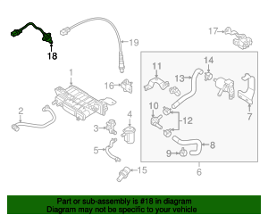2017-2020 Hyundai Elantra Oxygen Sensor 39210-03AA0 | QuirkParts